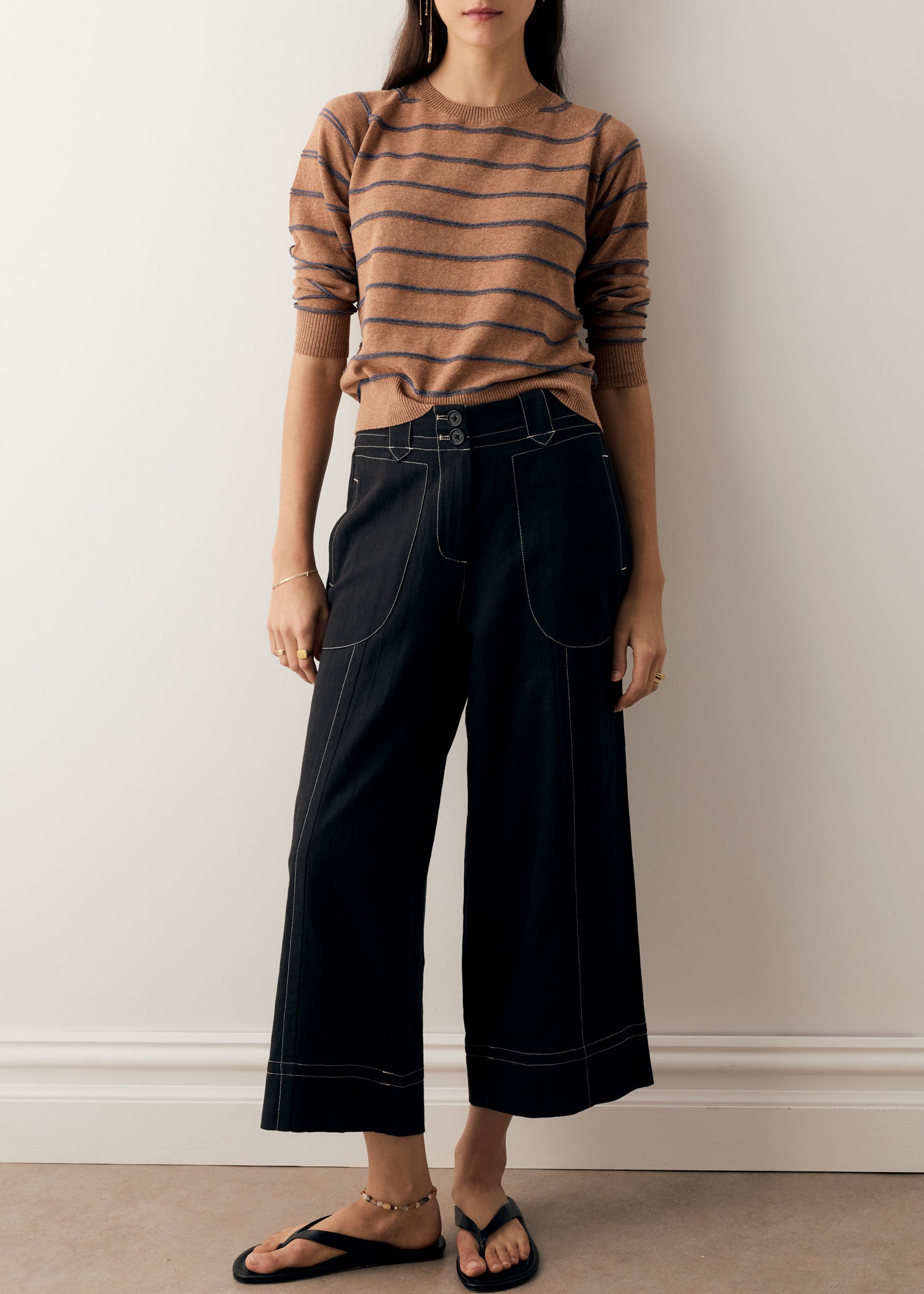 Sable Striped Long Sleeve Knit – POL Clothing Australia